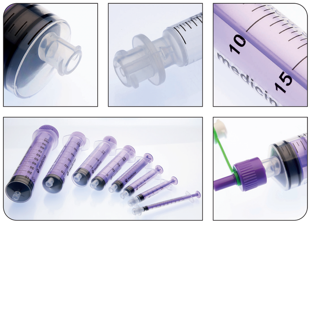ENFit Syringes - Single Use & Reusable Ranges, ISO 80369-3 Compliant.